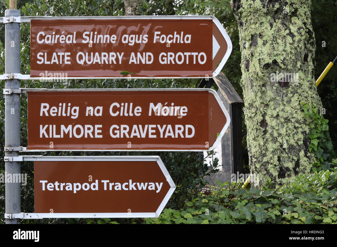 Direction signs to tourists places and tourist attractions on Valentia ...