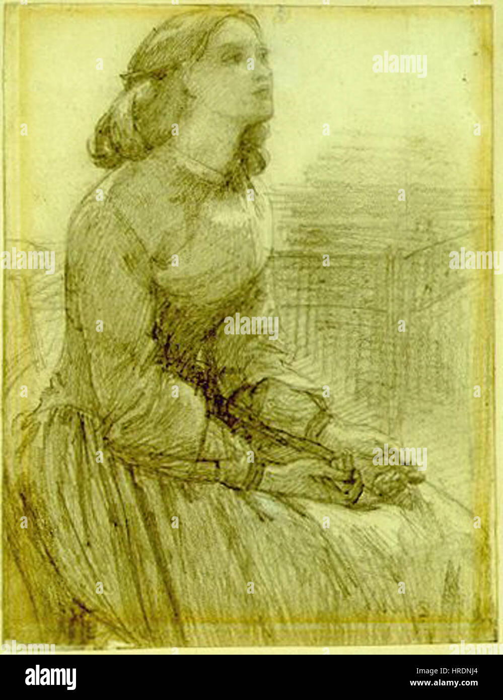 Dante Gabriel Rossetti - Beata Beatrix (study of Elizabeth Siddal Stock ...