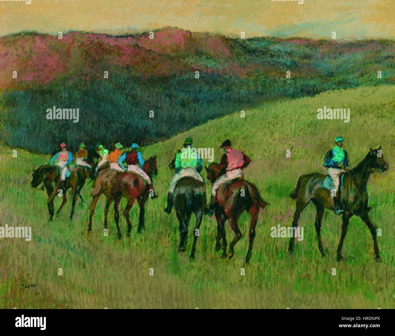 Edgar Degas’s 'Race Horses in a Landscape' captures the movement and ...