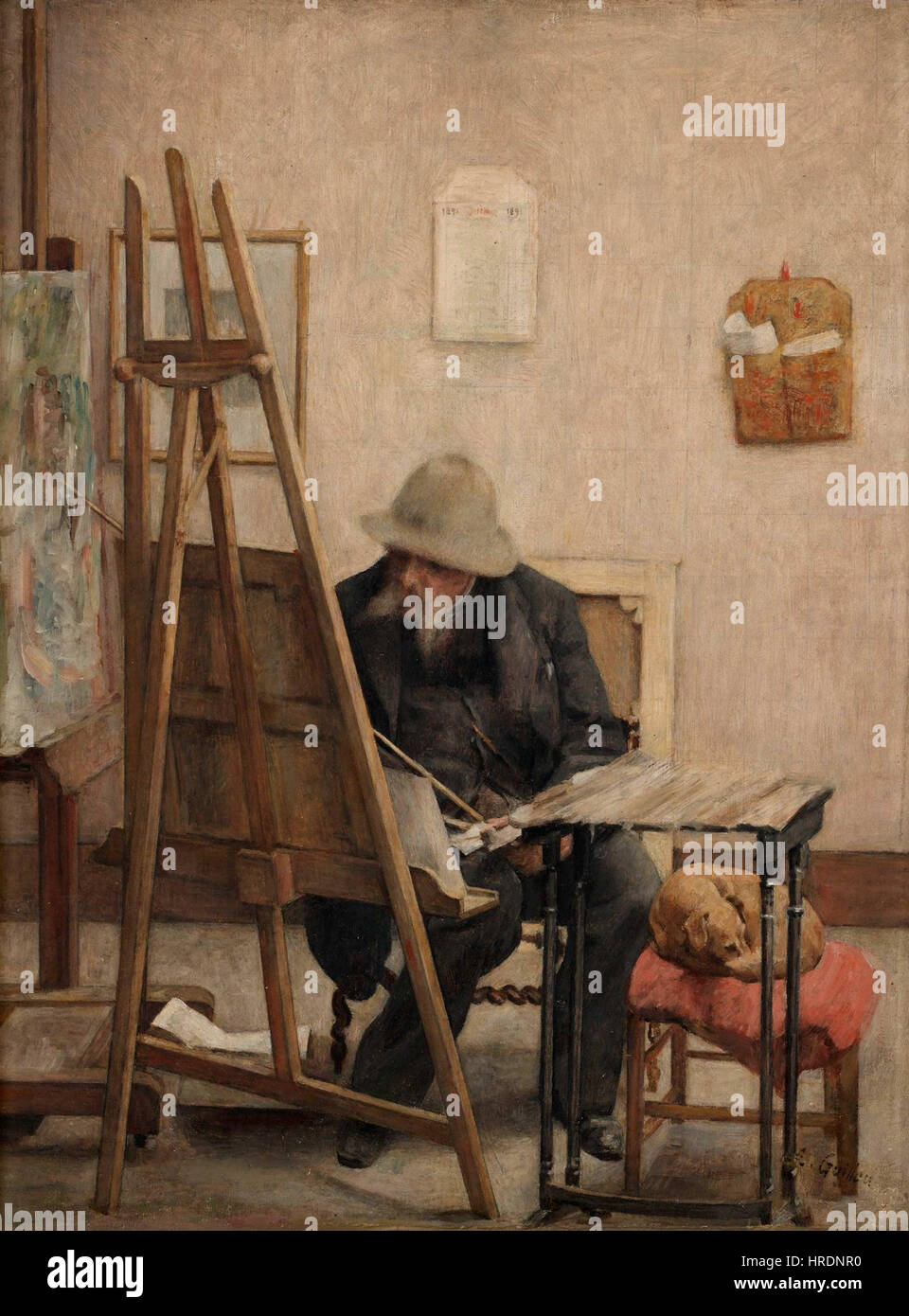 Alfred Guillou - Dans l'Atelier Stock Photo - Alamy