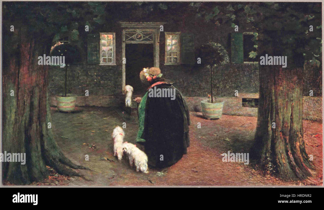 Friedrich Fehr Die Alte Stock Photo - Alamy