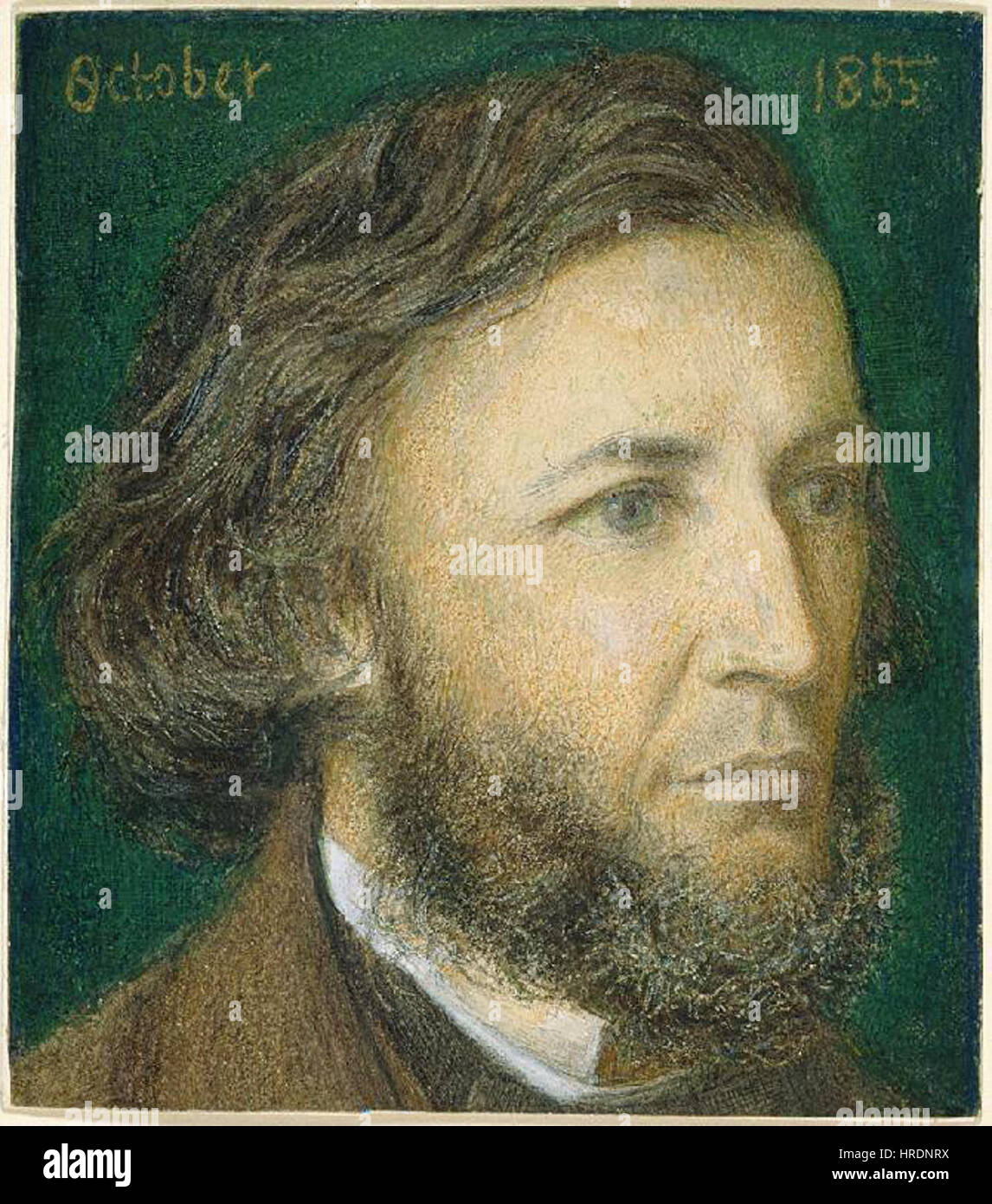 Dante Gabriel Rossetti - Robert Browning Stock Photo - Alamy