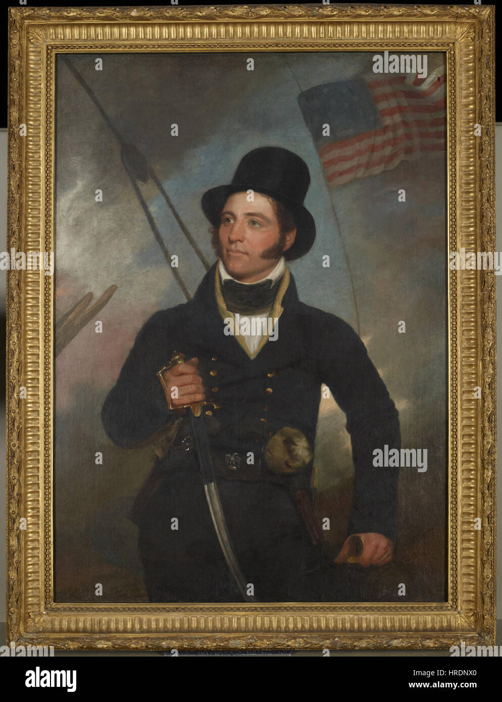 John Wesley Jarvis - Portrait of Captain Samuel Chester Reid (1783-1861 ...