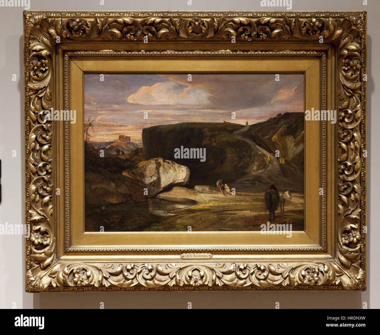 Alexandre-Gabriel Decamps - Landscape with the Good Samaritan - 58.31 ...