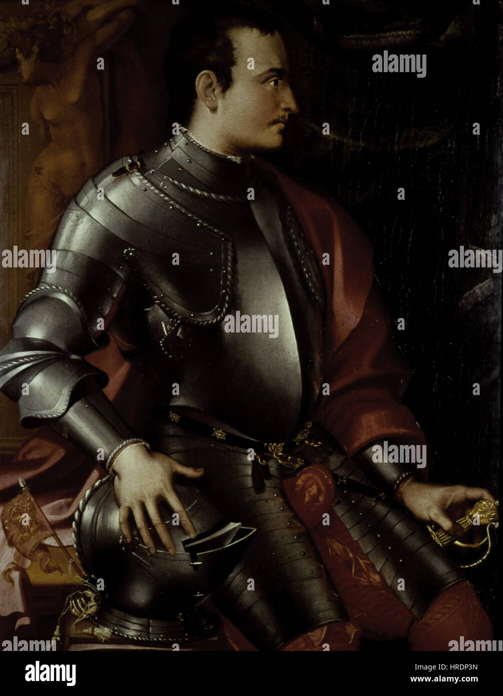 This portrait attributed to Carlo Portelli depicts Giovanni della Bande ...