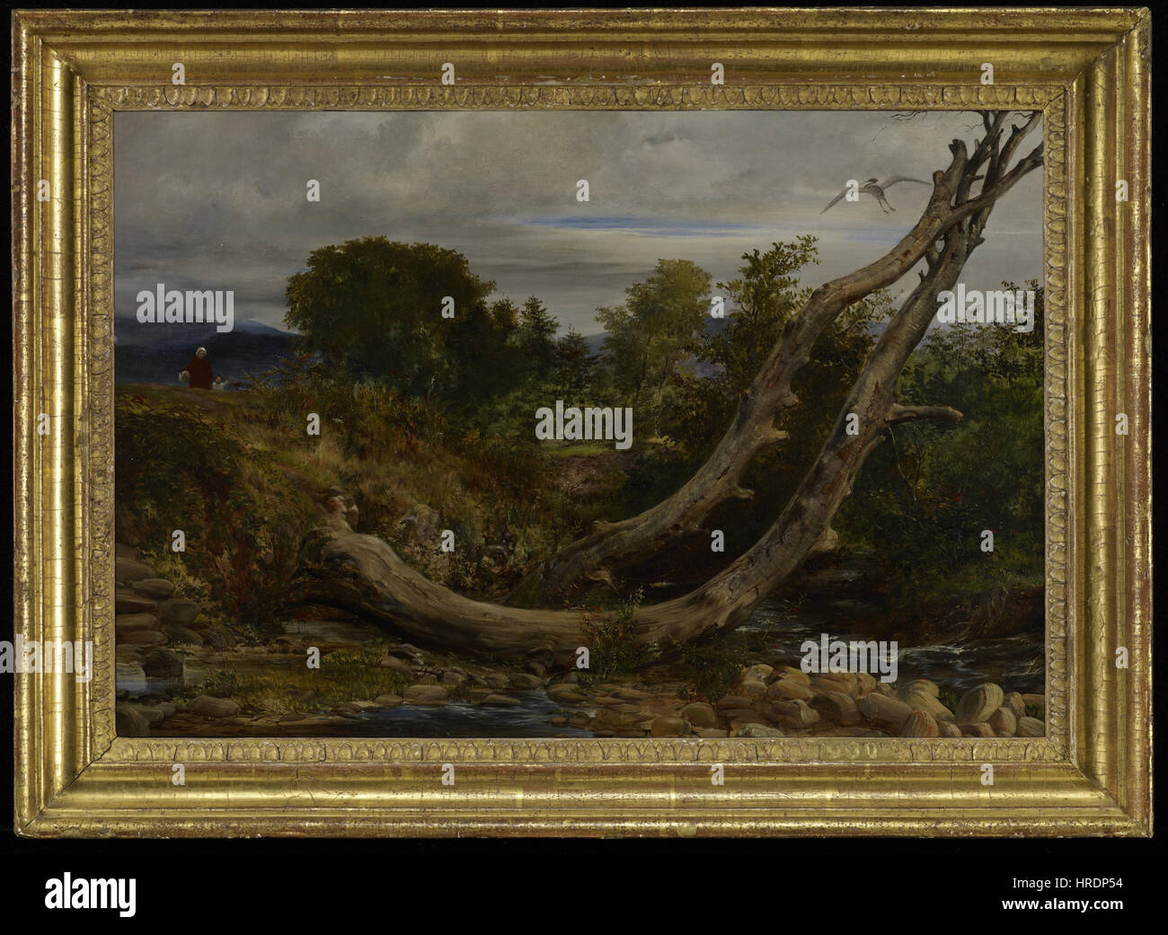 Richard Redgrave’s 'The Heron Disturbed' portrays a heron in a natural ...
