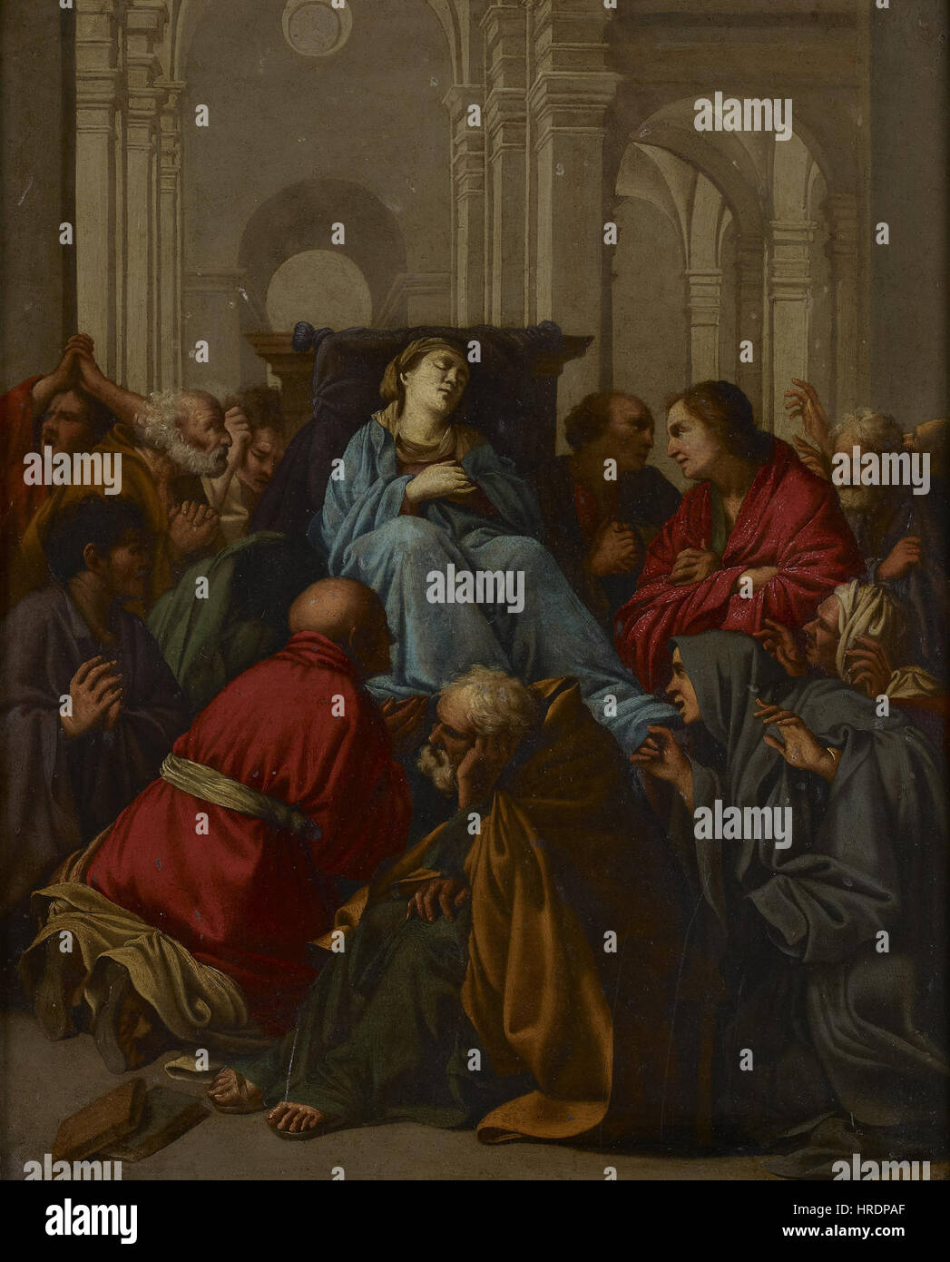 The 'Death of the Virgin,' painted by the School of Carlo Saraceni ...