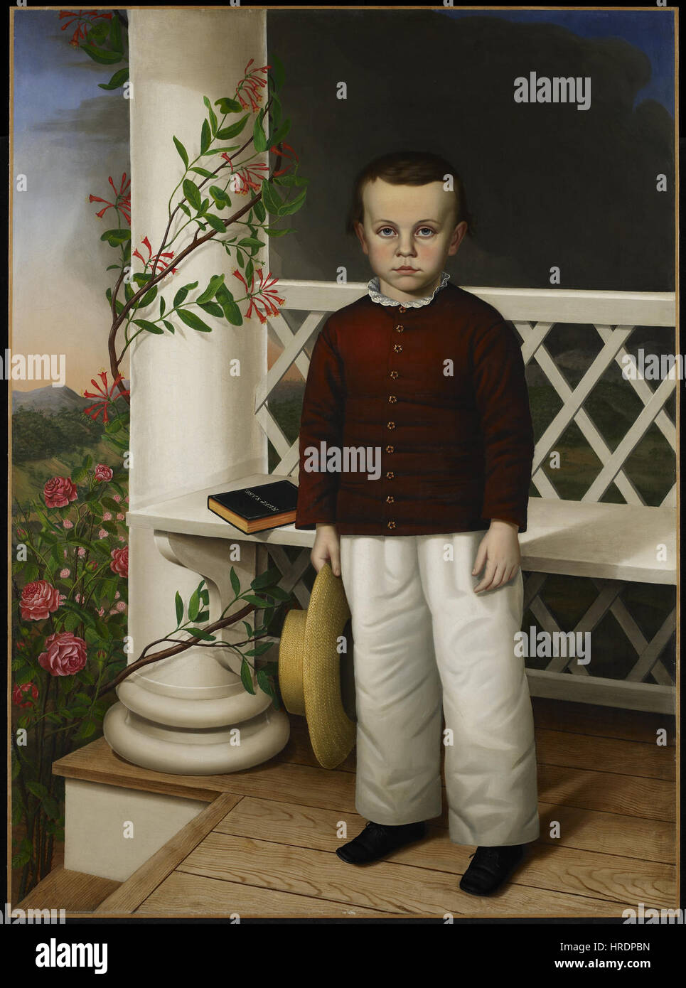 This portrait, attributed to James B. Read, depicts a young boy with a ...