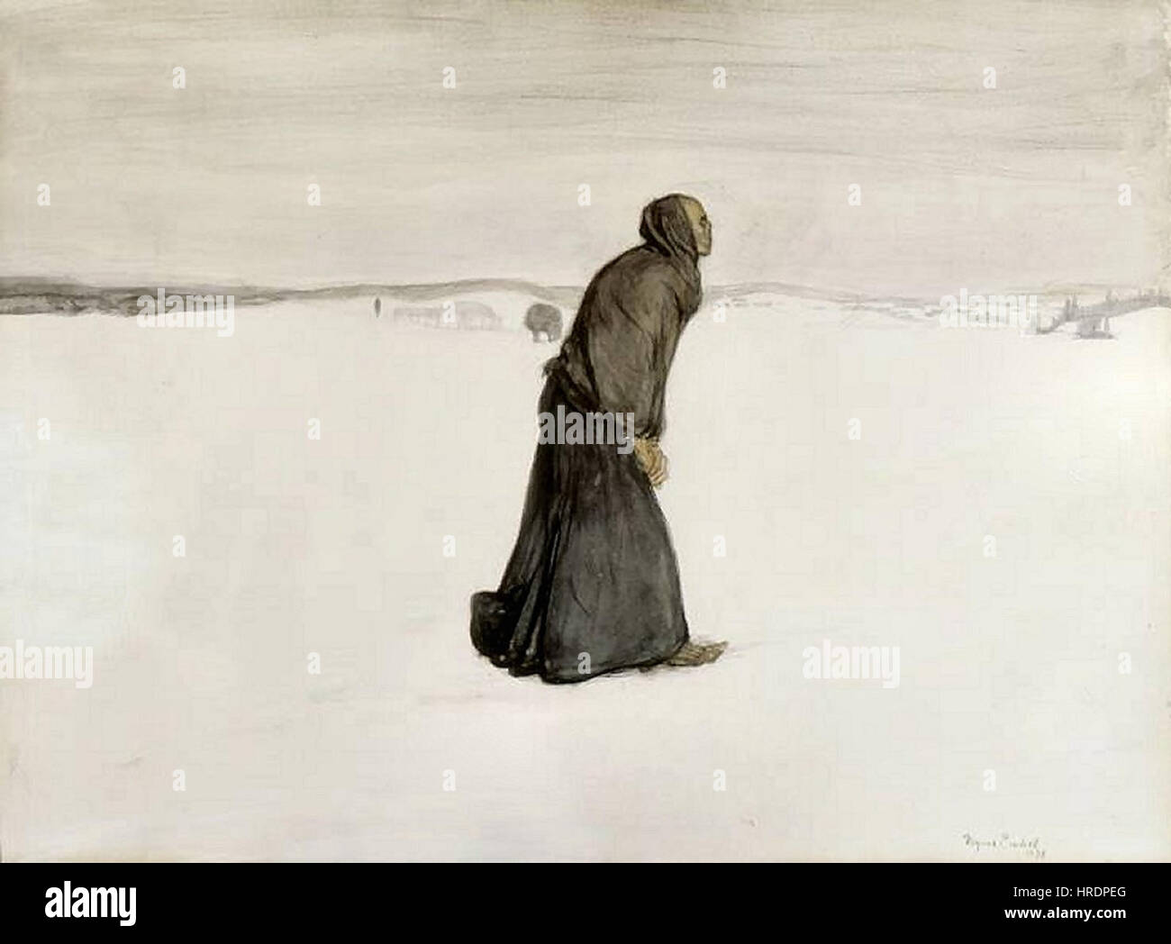 Magnus Enckell Death's walk 1896 Stock Photo - Alamy