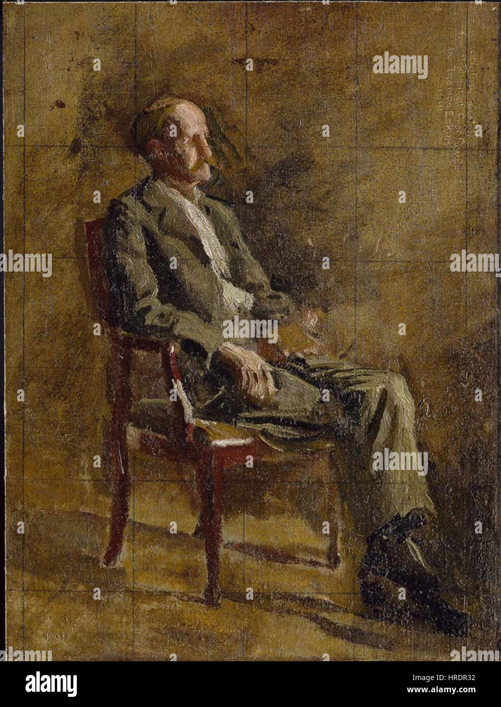 Thomas Eakins - Study for Portrait of Professor Rowland (Addison ...
