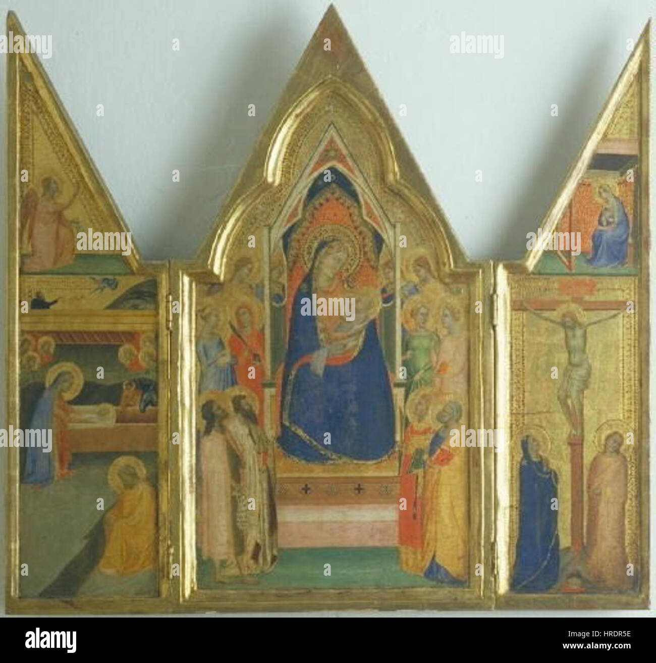 Bernardo Daddi Asi 1280 1348 Triptych S Kojici Madonou Trunici
