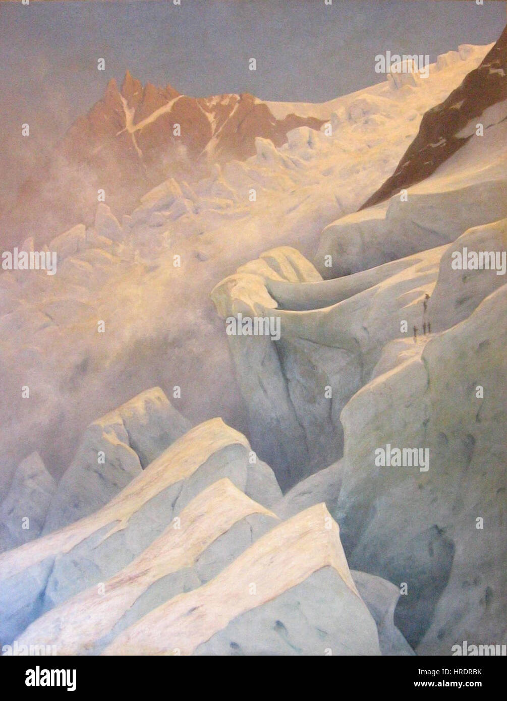 Gabriel loppe unknown title crevasses Stock Photo - Alamy