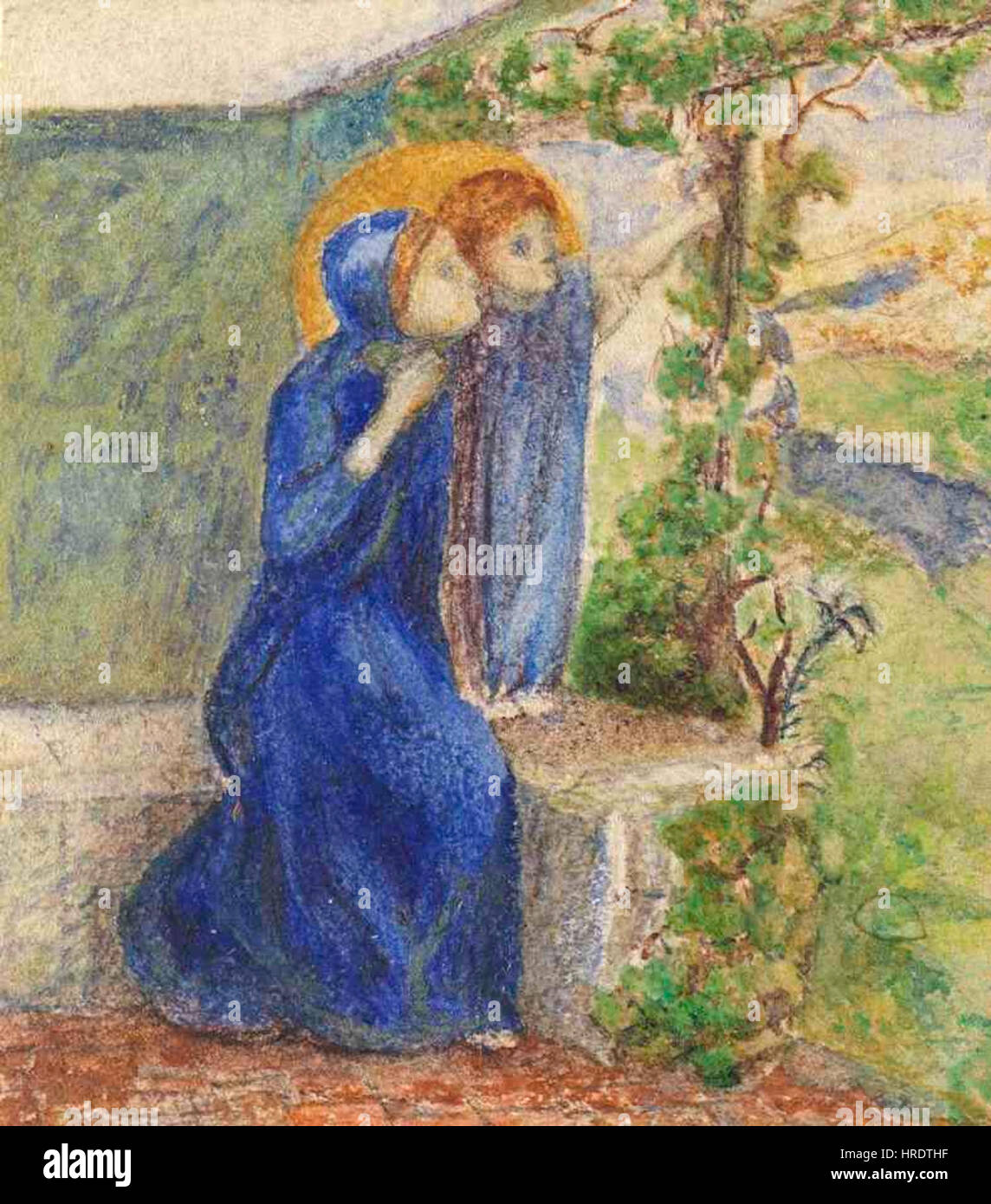 This painting by Elizabeth Siddal, a key figure in the Pre-Raphaelite ...