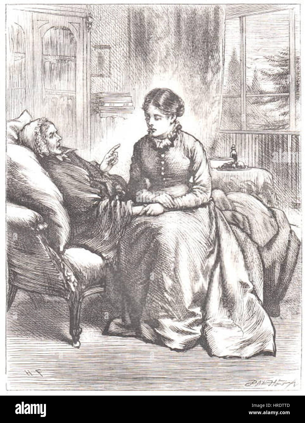 HT Louisa and Mrs. Gradgrind by Harry French depicts two women from the ...