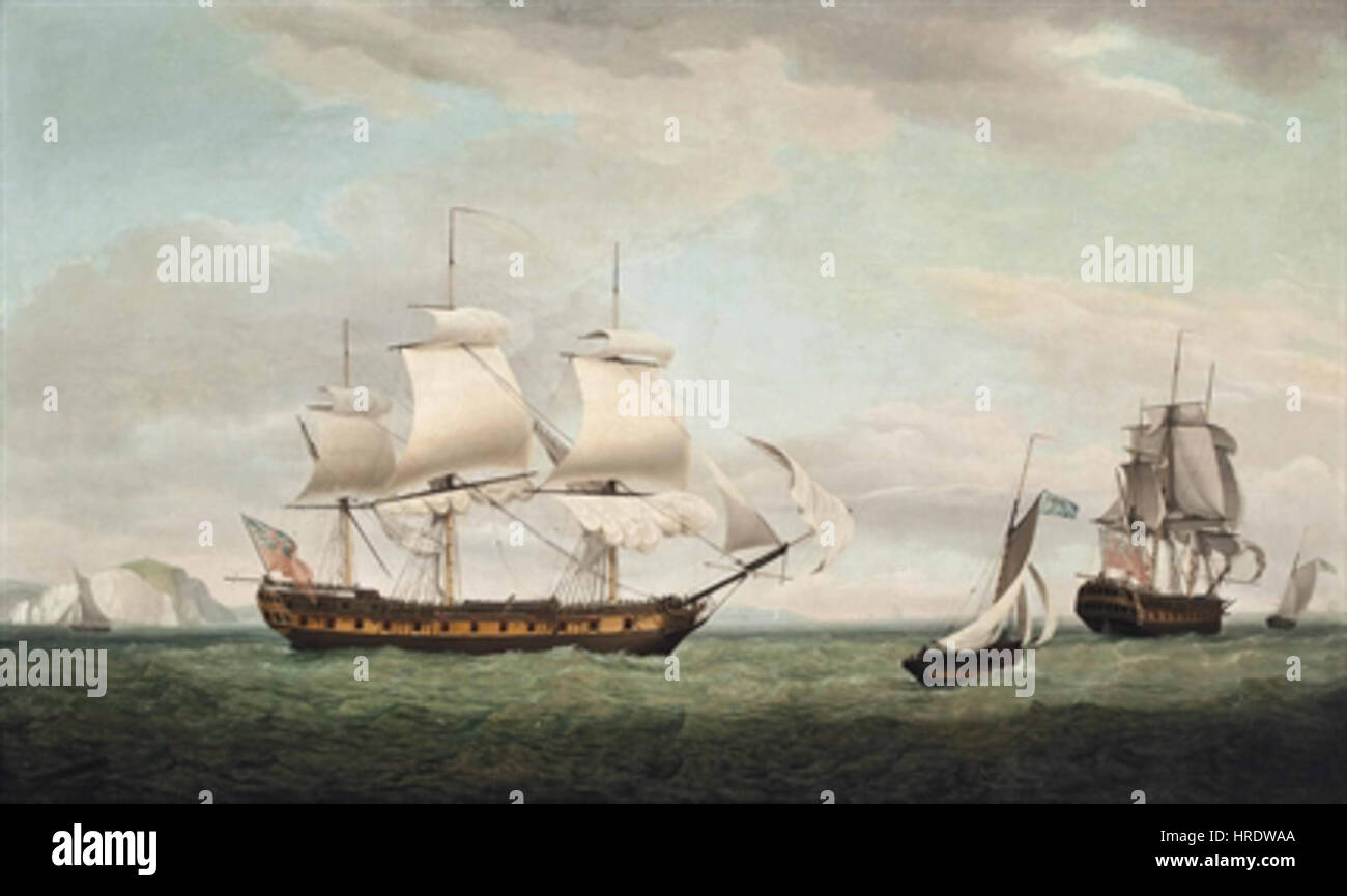 'East Indiaman Pitt' is a historical painting depicting the famous East ...