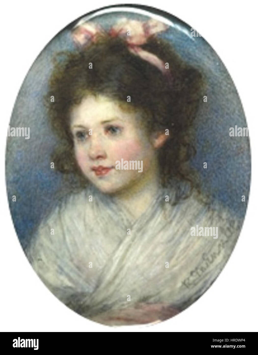 Rosalie M. Emslie - Portrait of a Girl Stock Photo - Alamy
