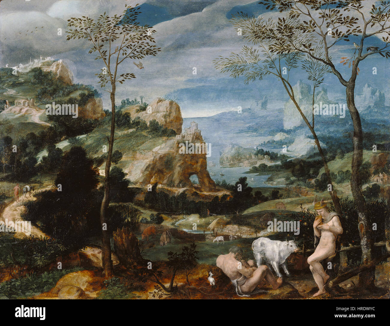 Unknown maker, Flemish, 16th century - Landscape with Mercury and Argus ...