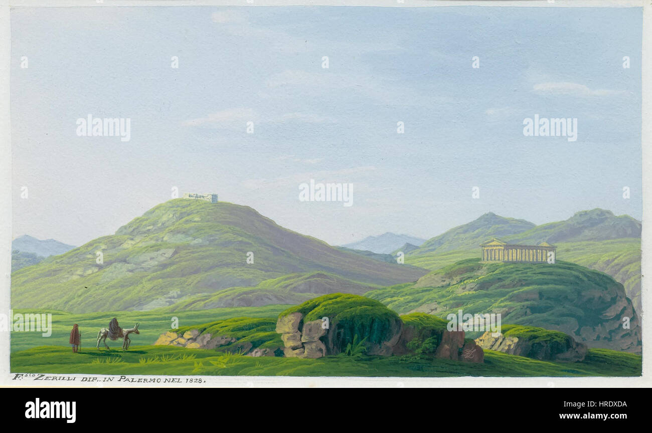 Francesco Zerilli Segesta 1828 Stock Photo - Alamy