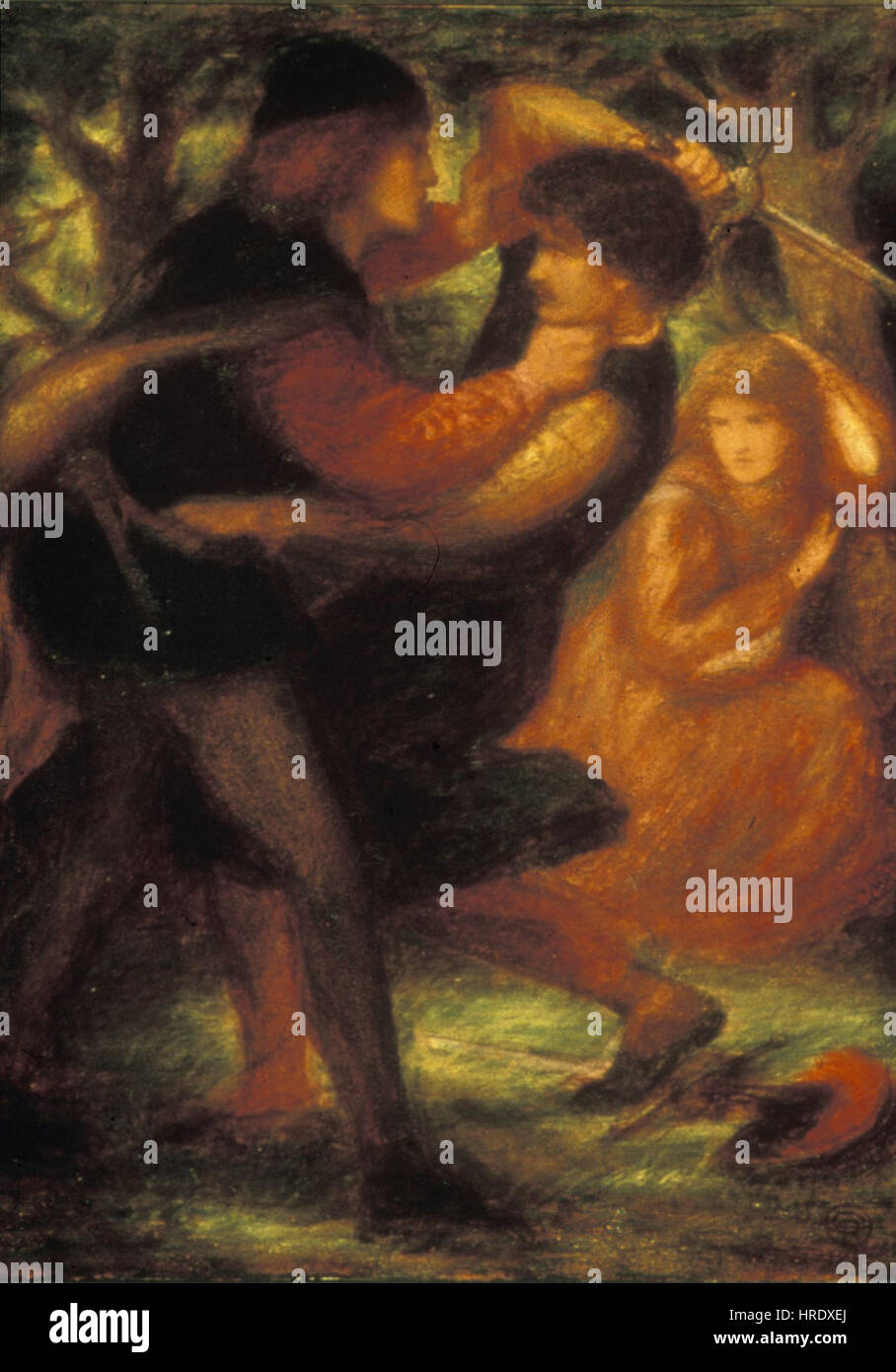 Dante Gabriel Rossetti’s 'A Fight for a Woman' captures a dramatic ...