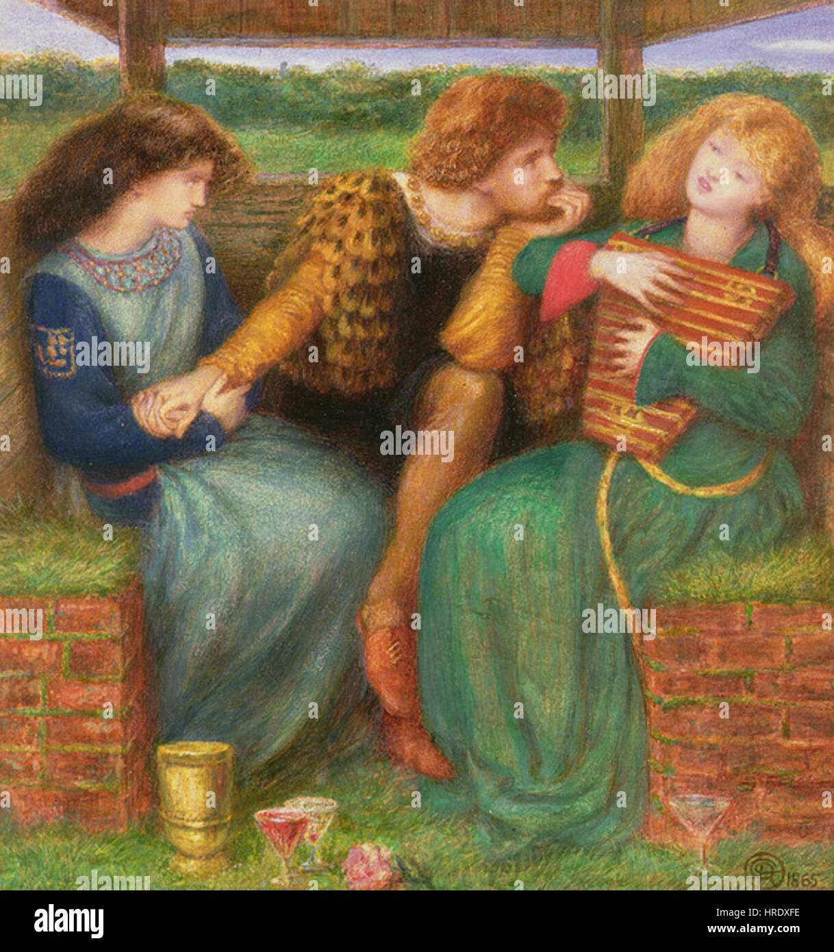 Dante Gabriel Rossetti - The Merciless Lady Stock Photo - Alamy
