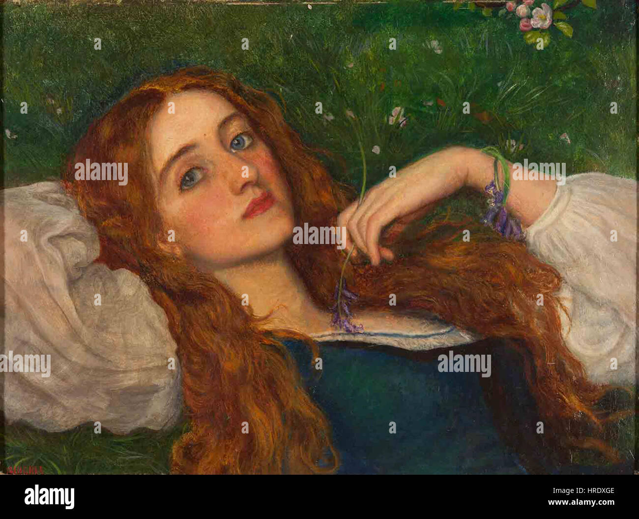 Arthur hughes in the grass hi-res stock photography and images - Alamy