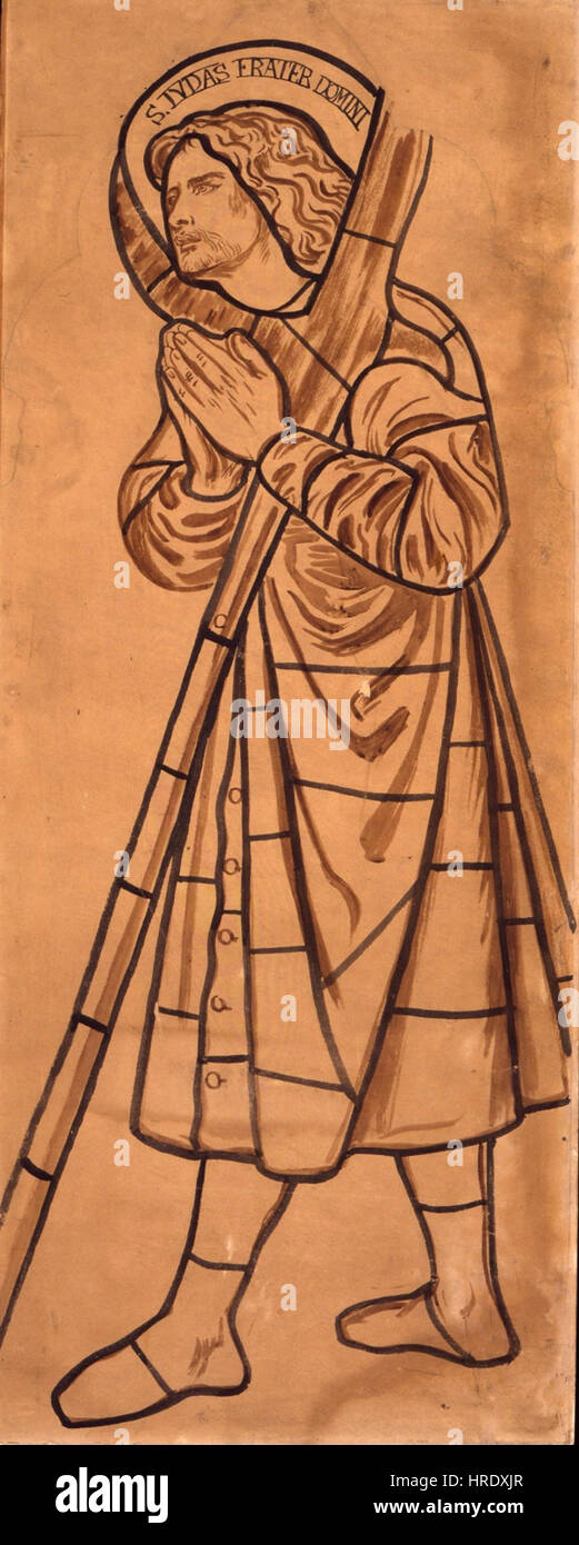 'St. Jude' by Dante Gabriel Rossetti is a striking depiction of the ...