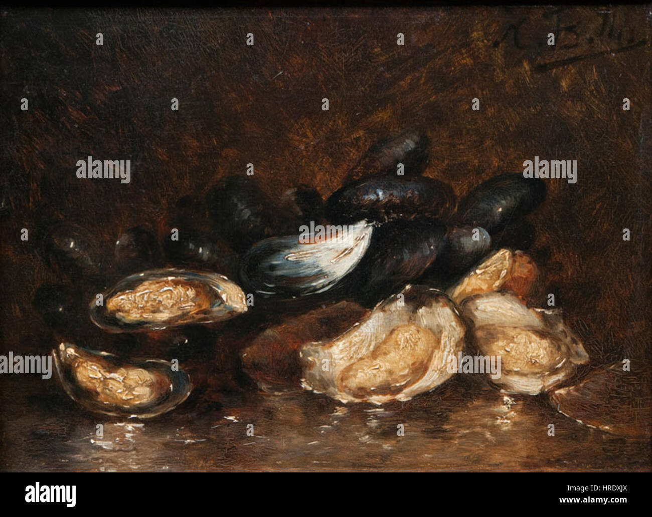 'Stilleben mit Austern' (Still Life with Oysters) by Hubert Bellis is a ...