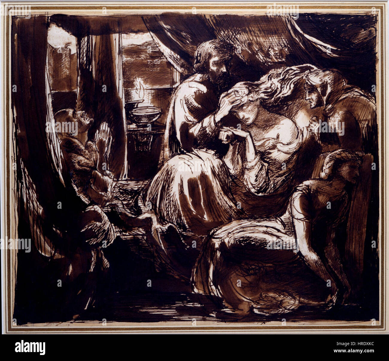 Dante Gabriel Rossetti - The Death of Lady Macbeth - Ashmolean Museum ...