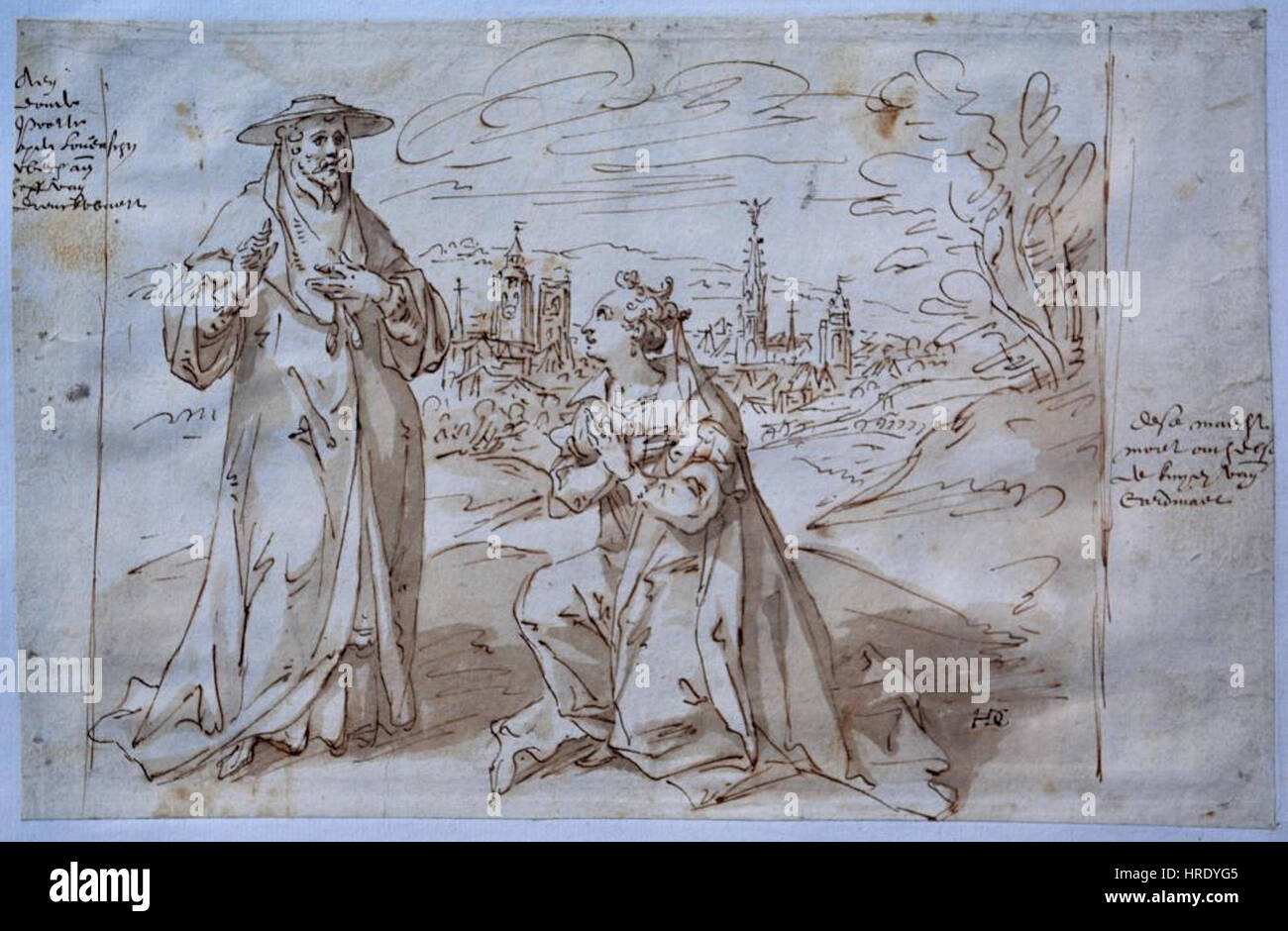 Hendrick de Clerck’s 'Bruxella Kneeling Before the Archduke Albert ...