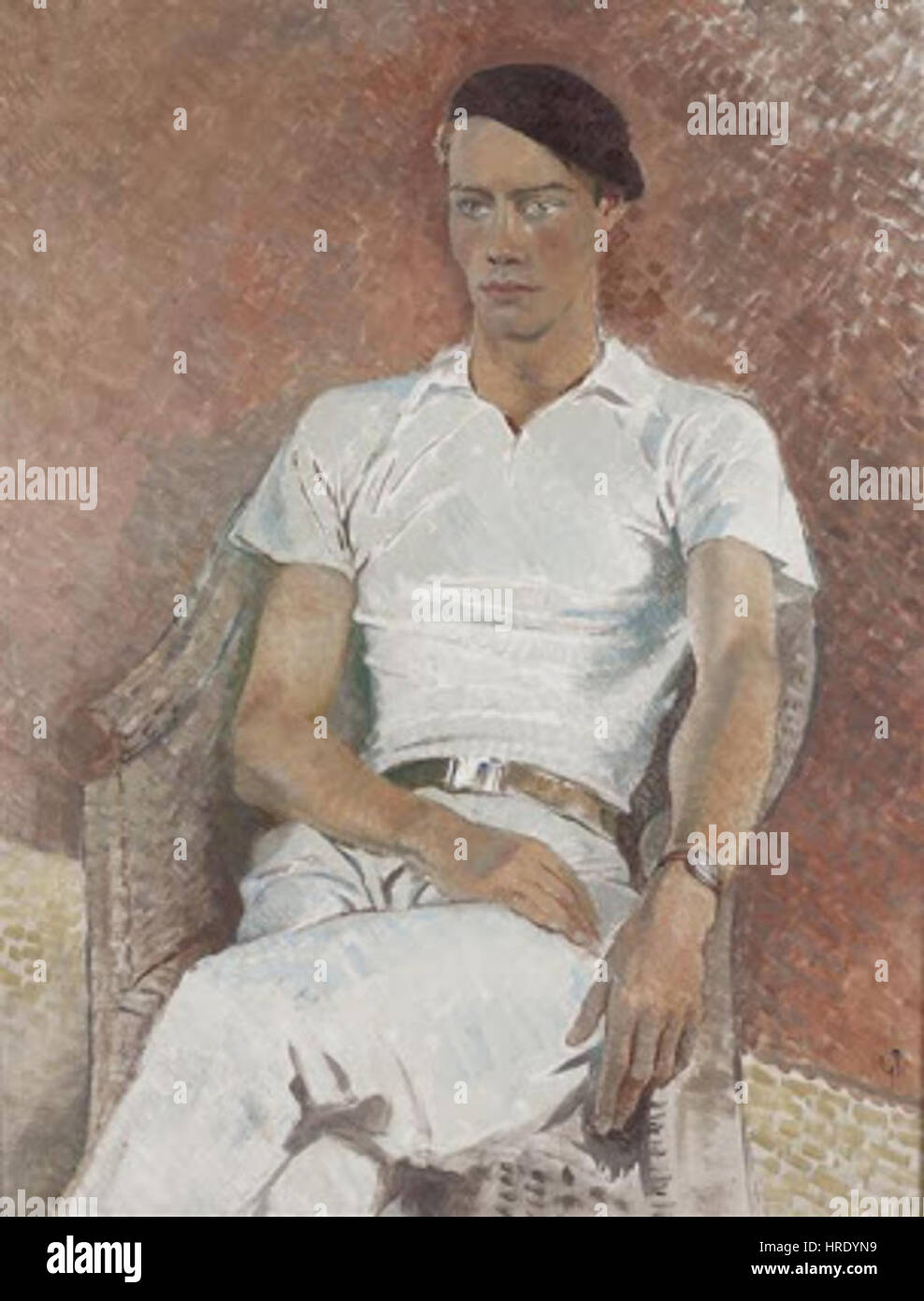 'Man in White' by Glyn Philpot is a portrait that explores the figure ...