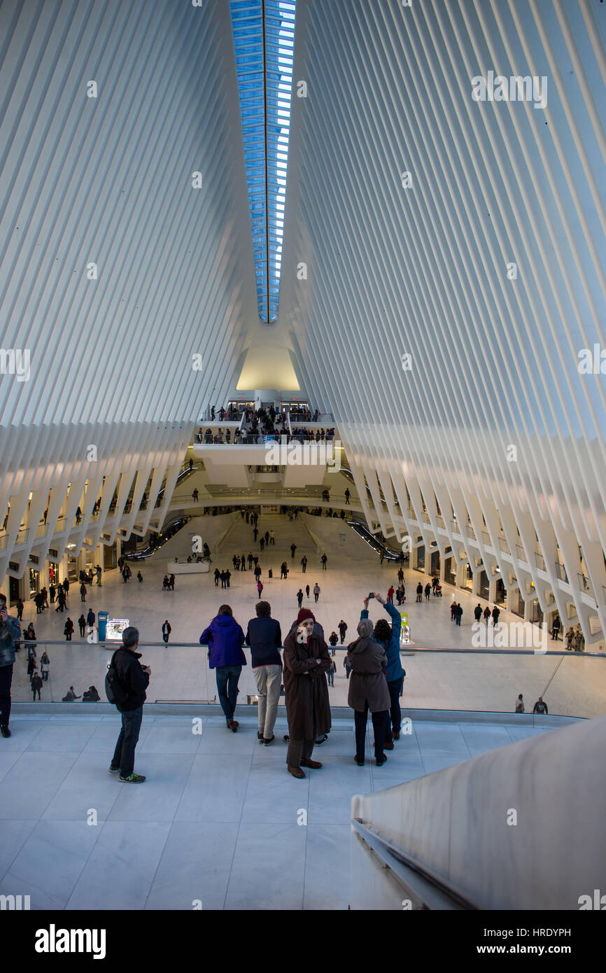 Westfield World Trade Center inside Stock Photo - Alamy
