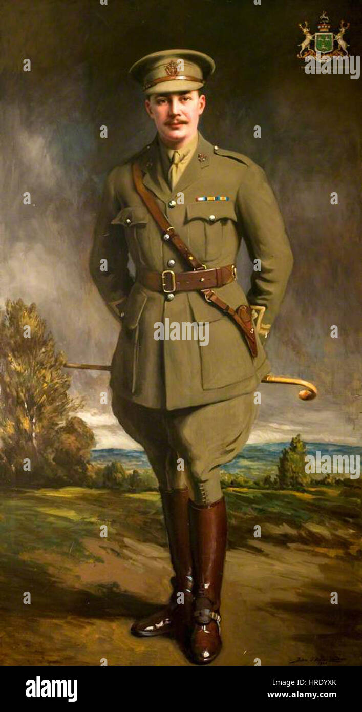 This portrait of Captain T. D. Trollope-Bellew captures the military ...