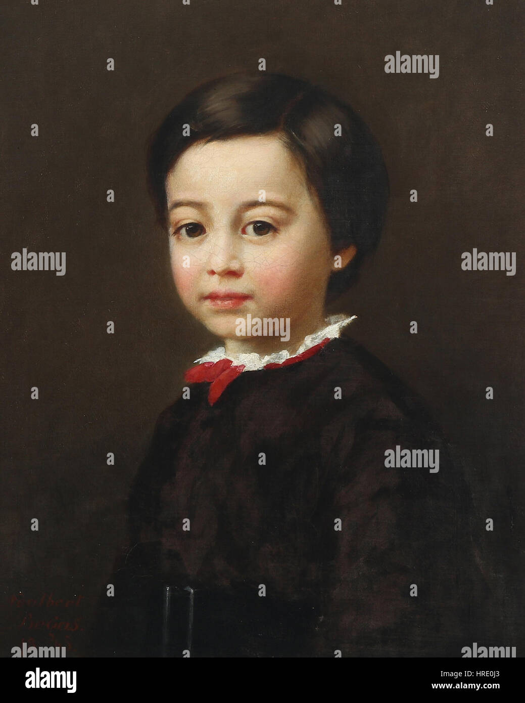 Adalbert Begas’ *Portrait of a Boy* from 1865 presents a sensitive and ...