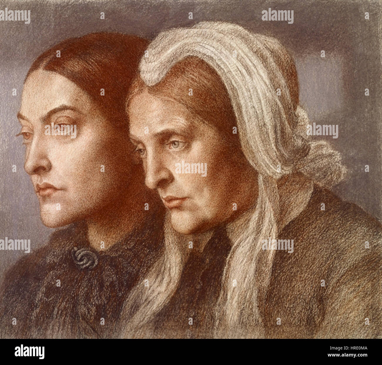 Dante Gabriel Rossetti - Christina and Frances Stock Photo - Alamy