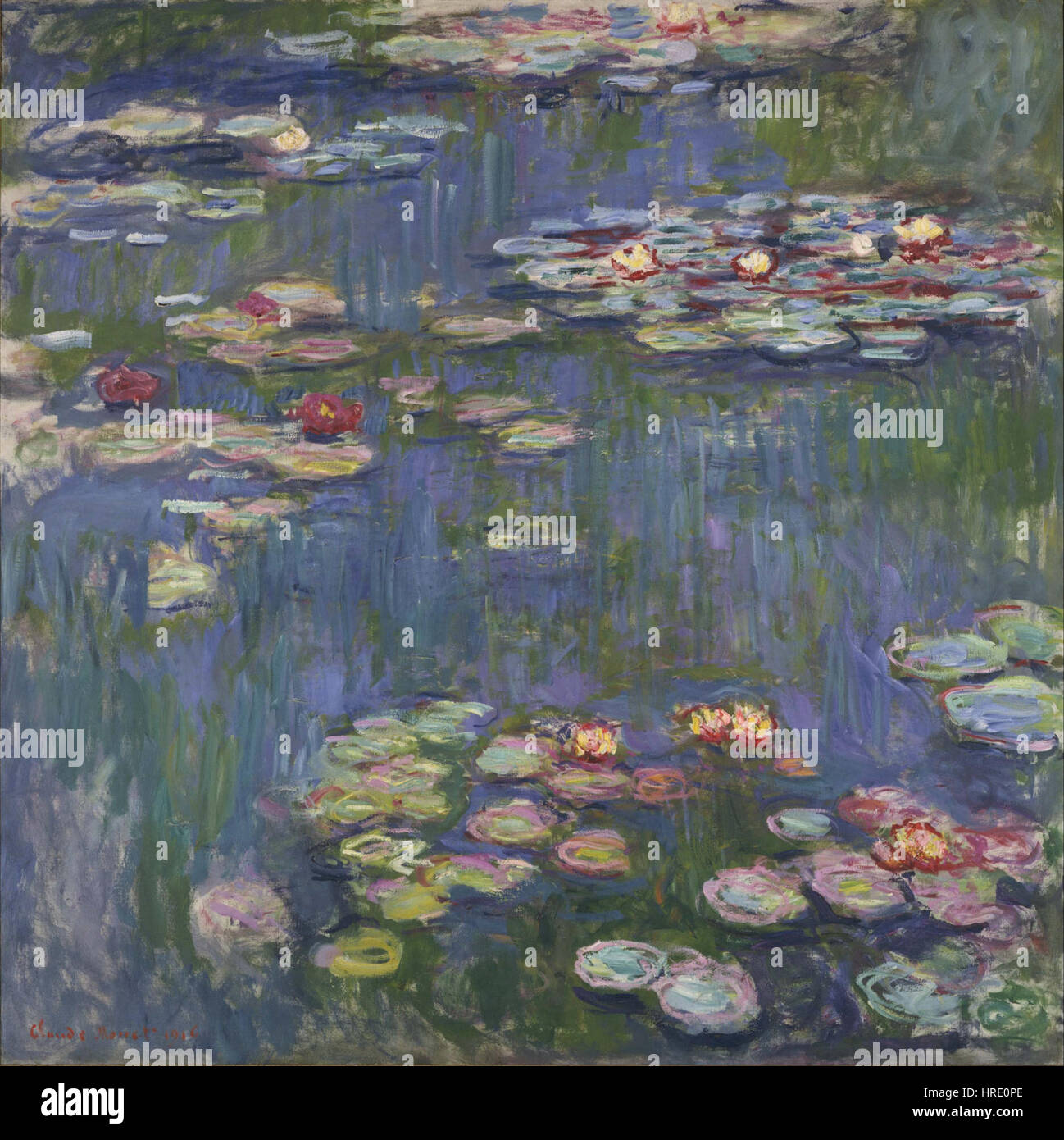 Claude Monet - Water Lilies - Google Art Project (462013 Stock Photo ...
