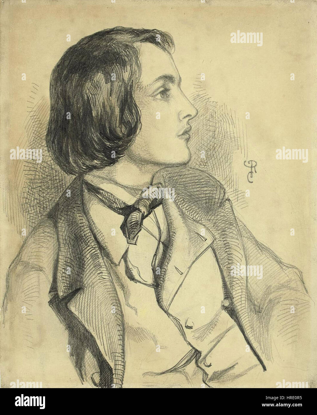 Dante Gabriel Rossetti - William Michael Rossetti (1846 Stock Photo - Alamy