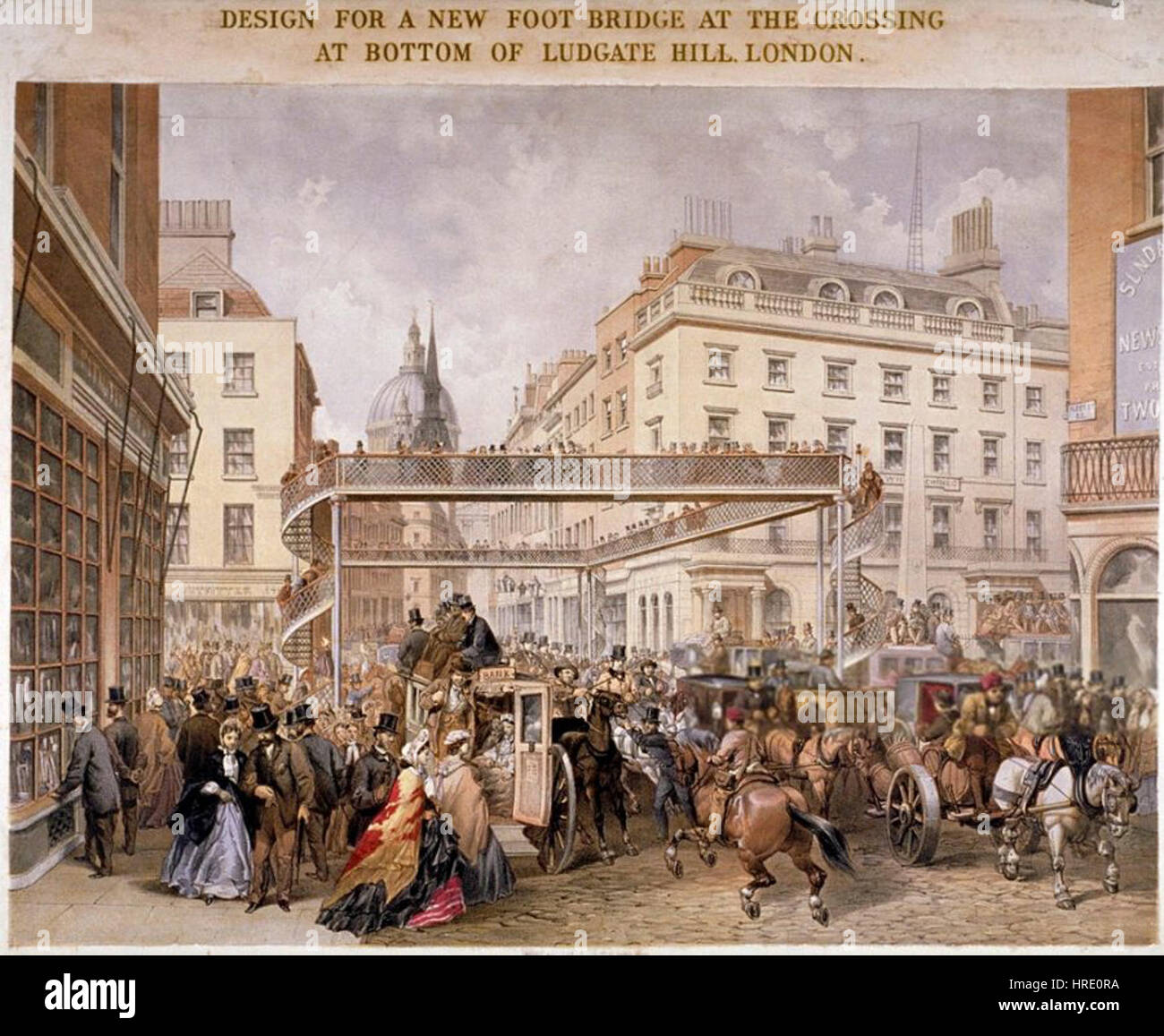 Ludgate hill vintage hi-res stock photography and images - Alamy