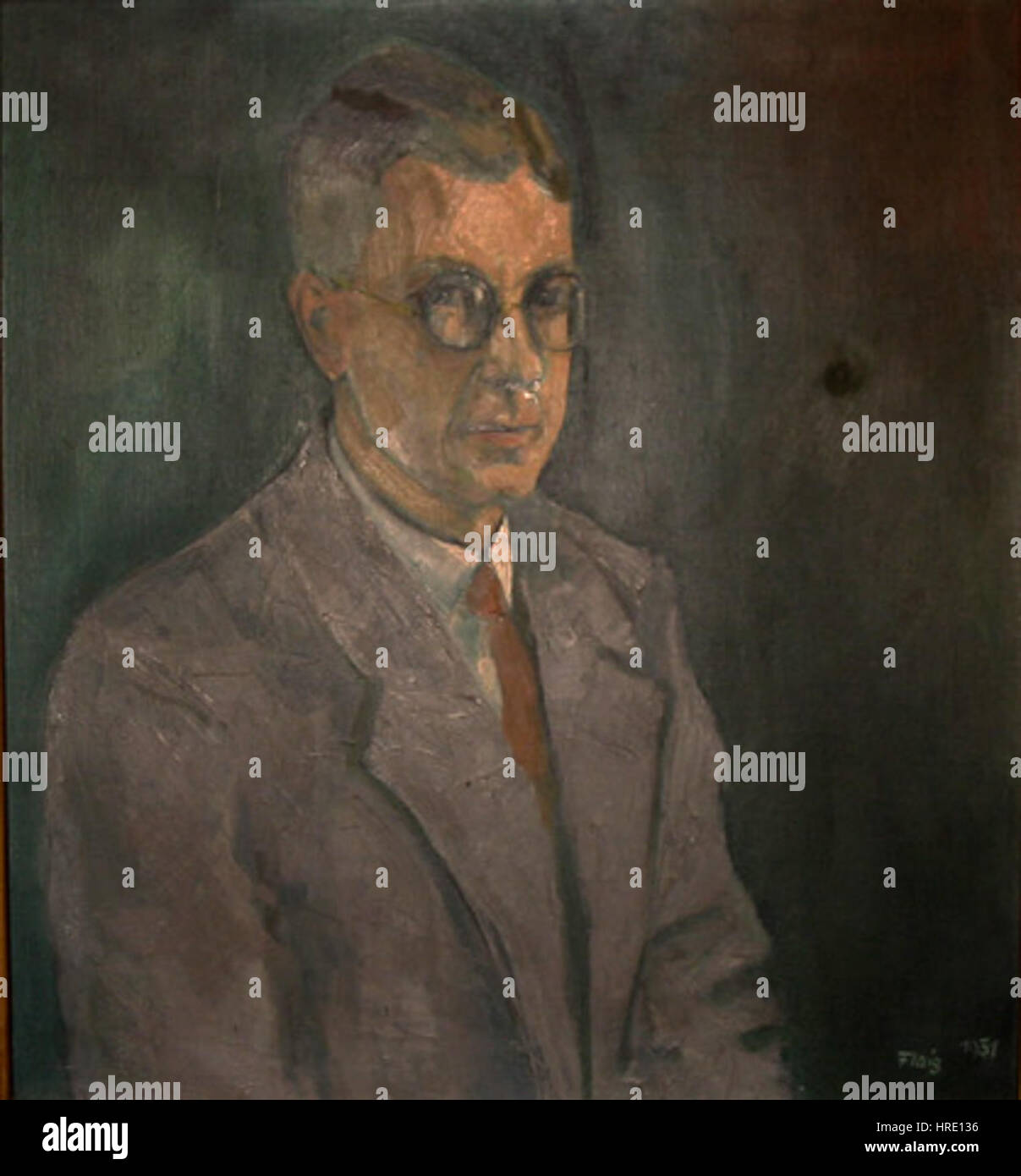 Waldemar Flaig’s portrait of Dr. Naumer, painted in 1931, captures the ...