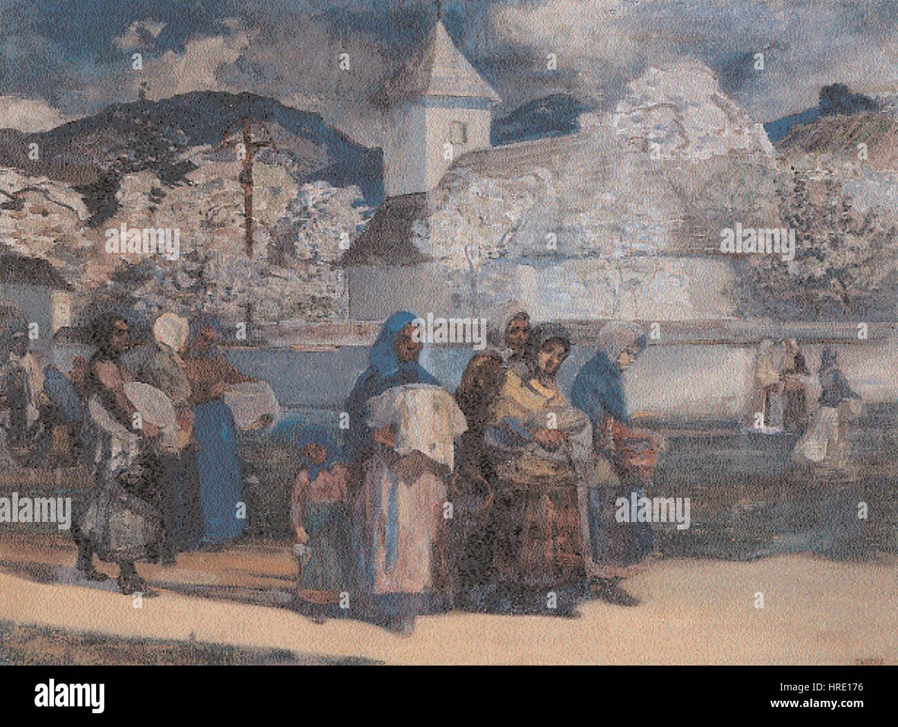 'Consecrating the Bread at Easter' by Thorma is a 1912-1918 painting ...