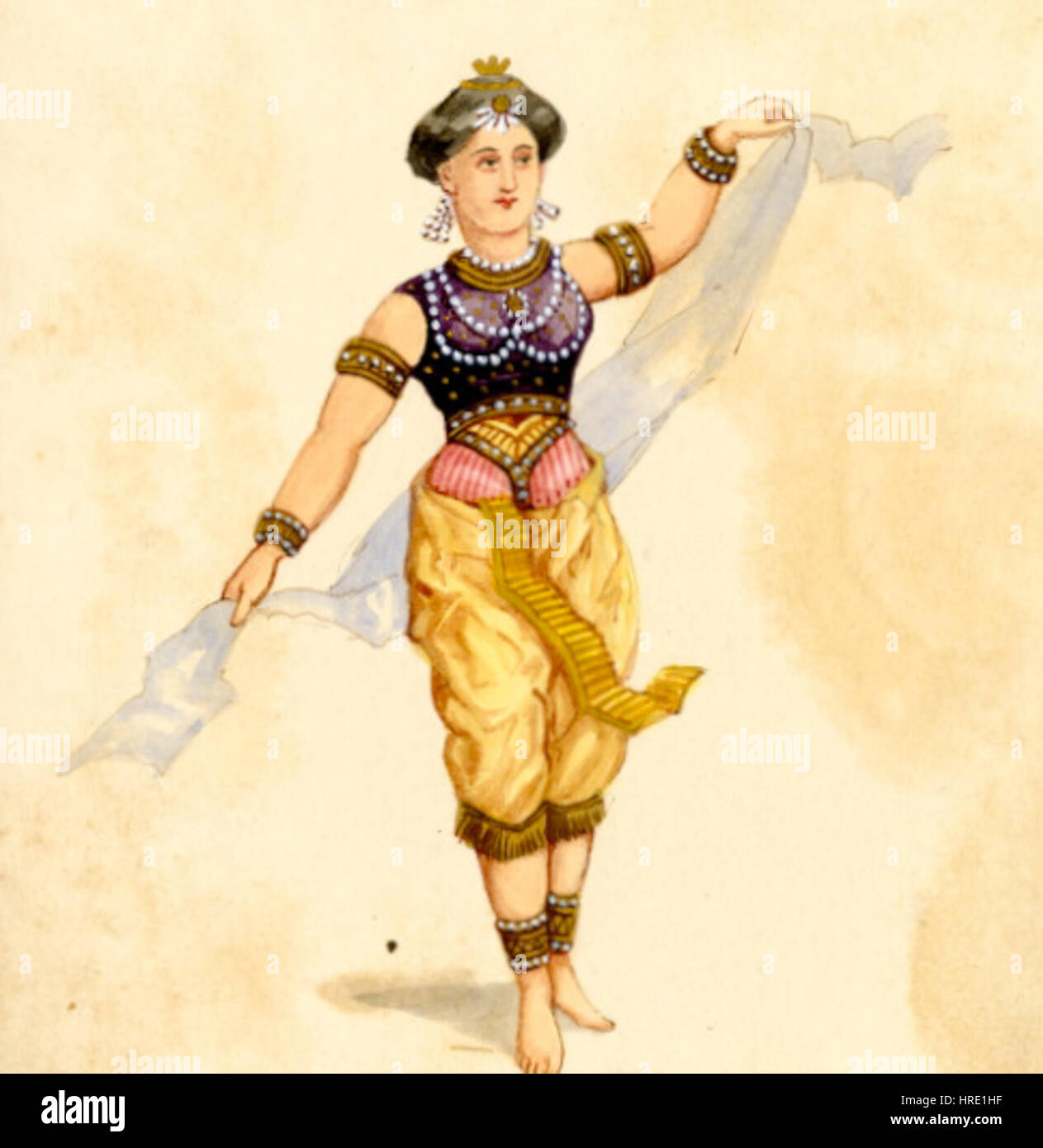 'Proteus' (1889) is a painting that depicts an Afsara courtesan, an ...