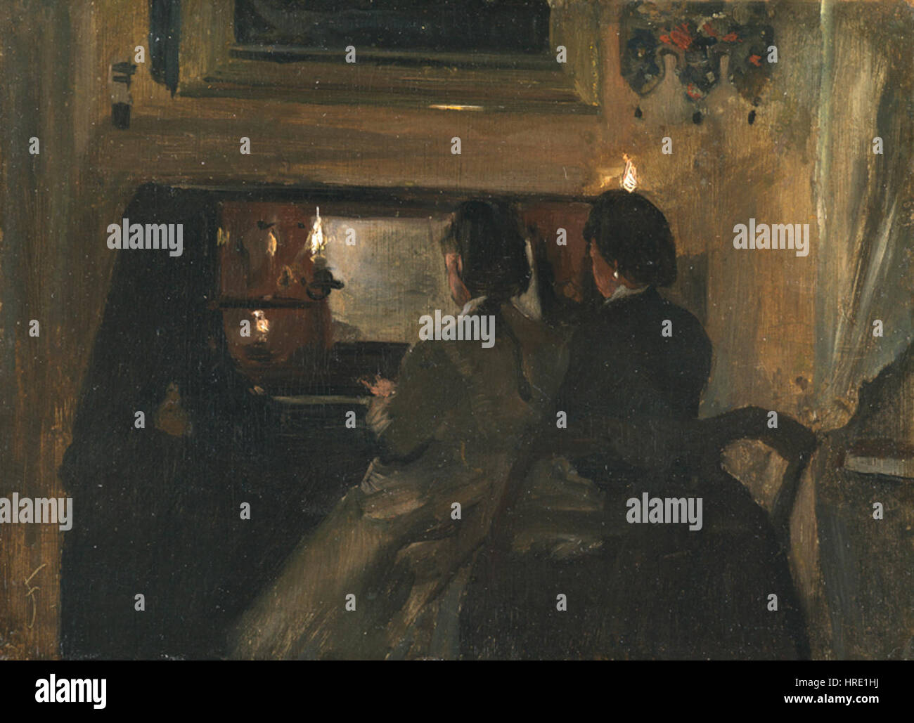 Samuel Luke Fildes The Duet Stock Photo - Alamy