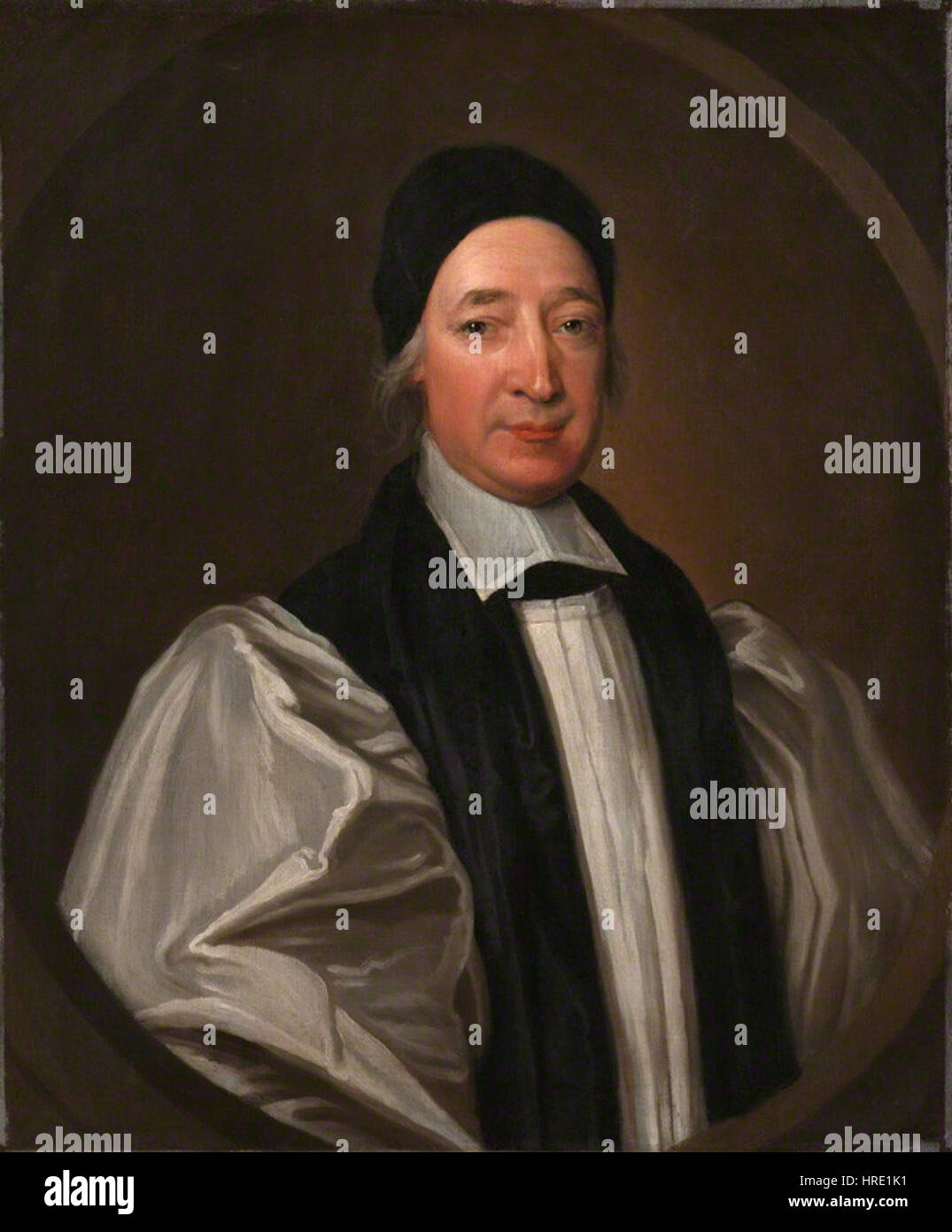 This portrait of Thomas Ken, painted by F. Scheffer, captures the ...