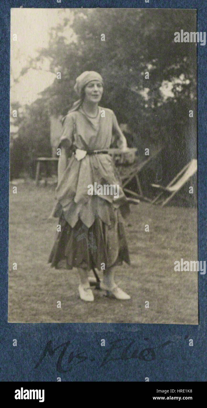 Vivienne Haigh-Wood Eliot by Lady Ottoline Morrell, 1921 Stock Photo ...