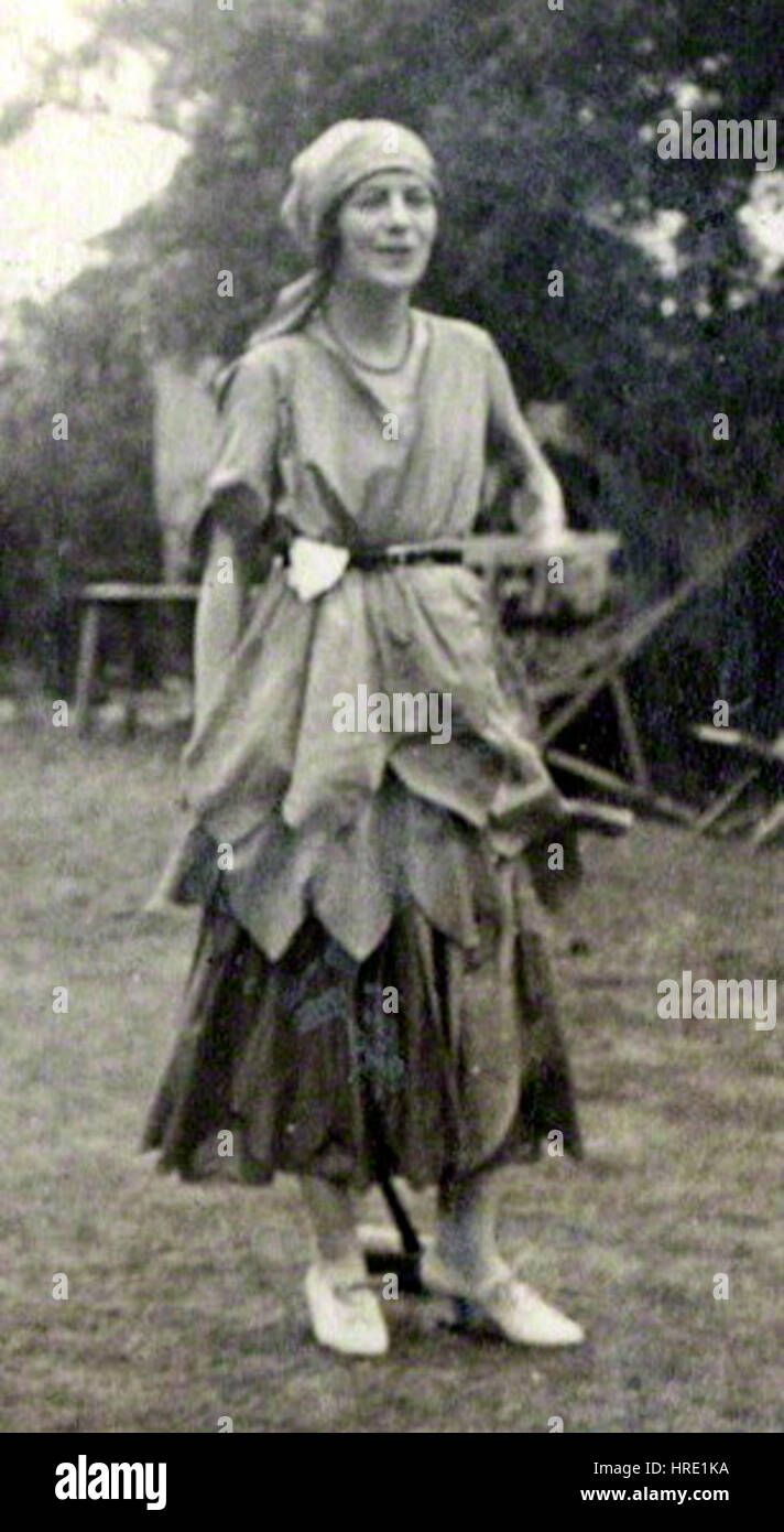Vivienne Haigh-Wood Eliot by Lady Ottoline Morrell, 1921 (cropped Stock ...