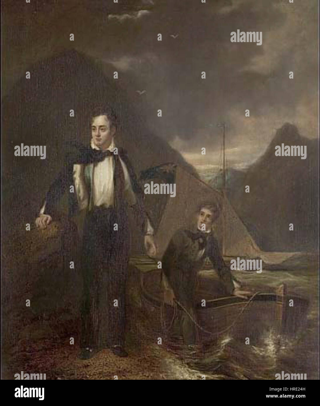 Byron and his boyfriend Stock Photo - Alamy