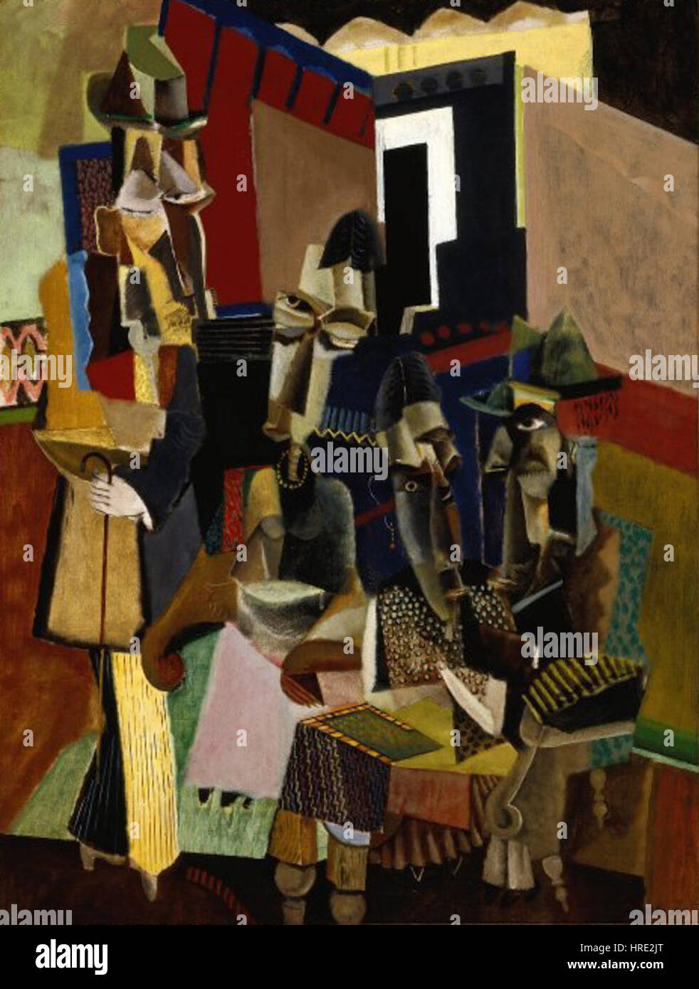 Max Weber’s *The Visit* depicts a modernist portrayal of daily life ...