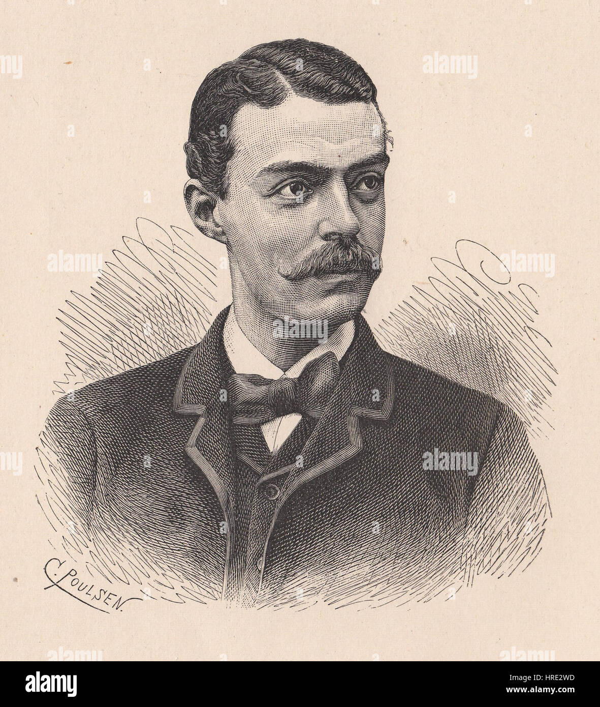 Danish poet Adolf Langsted Stock Photo - Alamy