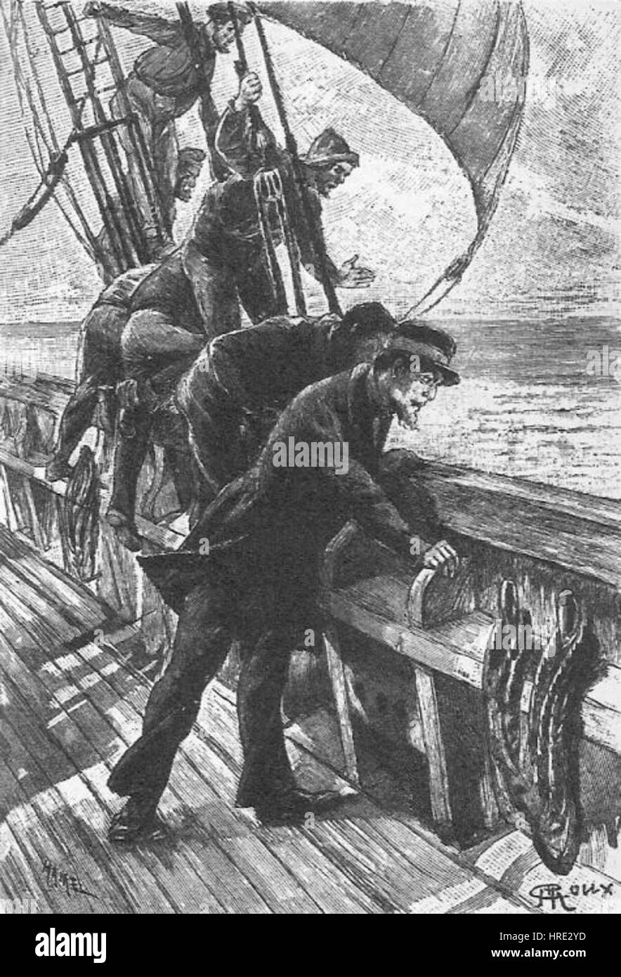 'The Sphinx of the Ice Fields' by George Roux captures an adventurous ...