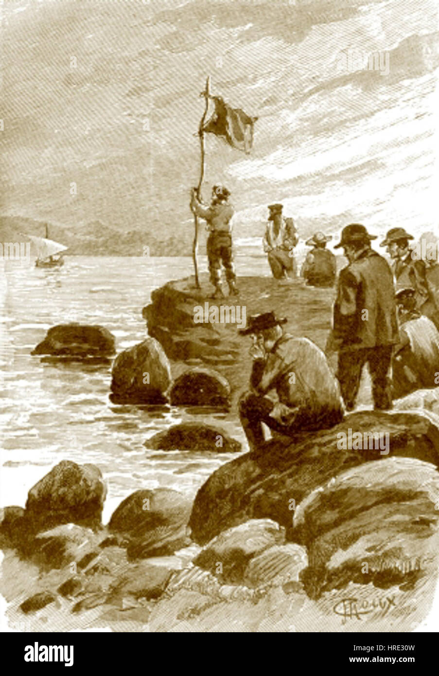 'The Wonderful Adventures of Captain Antifer' by George Roux 64 Stock ...