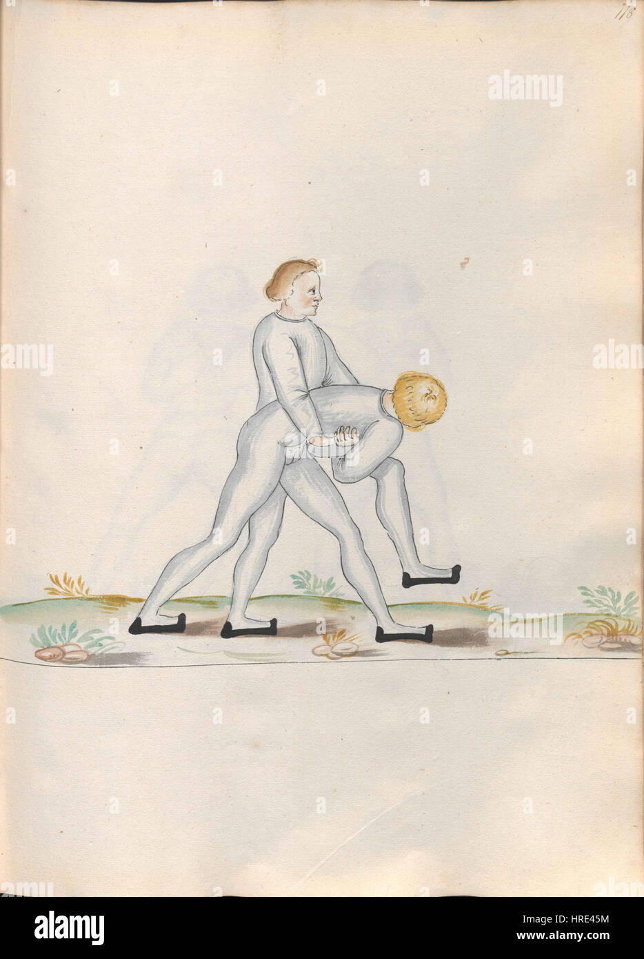 The manuscript 'Cod.10799 118r' features intricate illustrations and ...